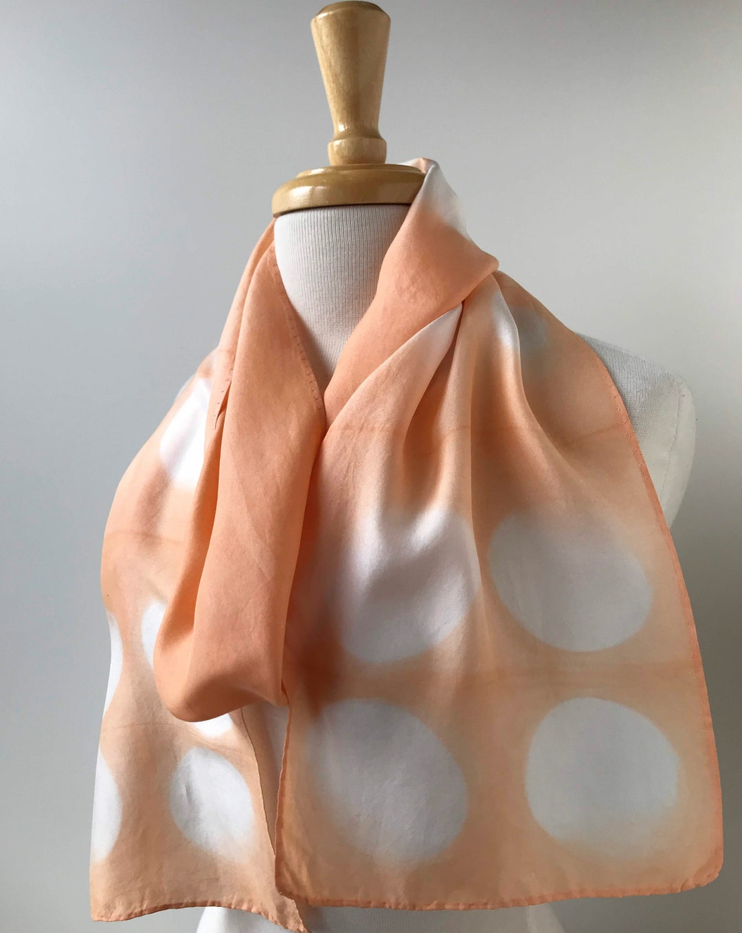 SAMPLE SALE Artist Made Hand Dyed Silk Scarf, Tie Dyed, Natural Dyes ...