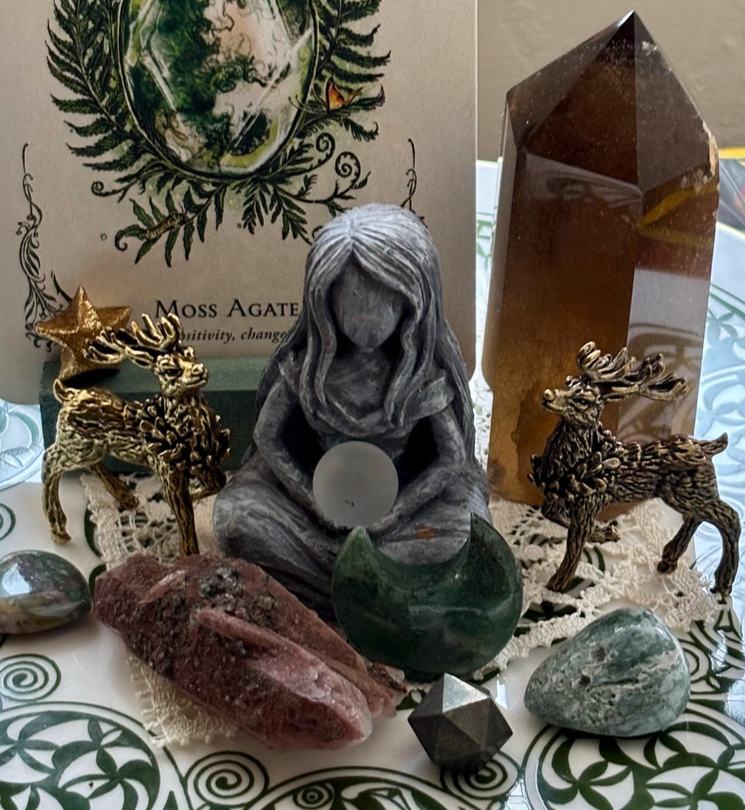 Grandmother Reindeer Solstice Yule Altar Vignette Ready to Ship ...