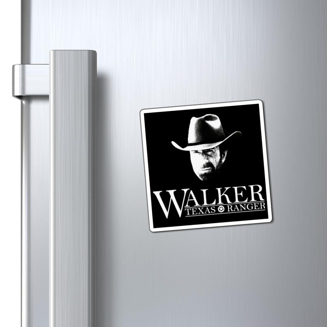 Magnets - Walker Texas Ranger Chuck Norris Fan Art Fridge Magnet, TV ...