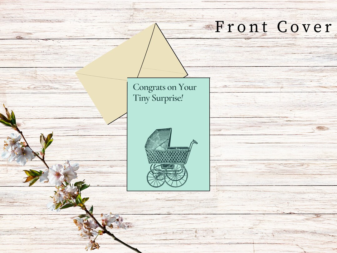 Baby Congratulations | Unexpected Baby Congratulations | Baby Surprise Congrats - Etsy