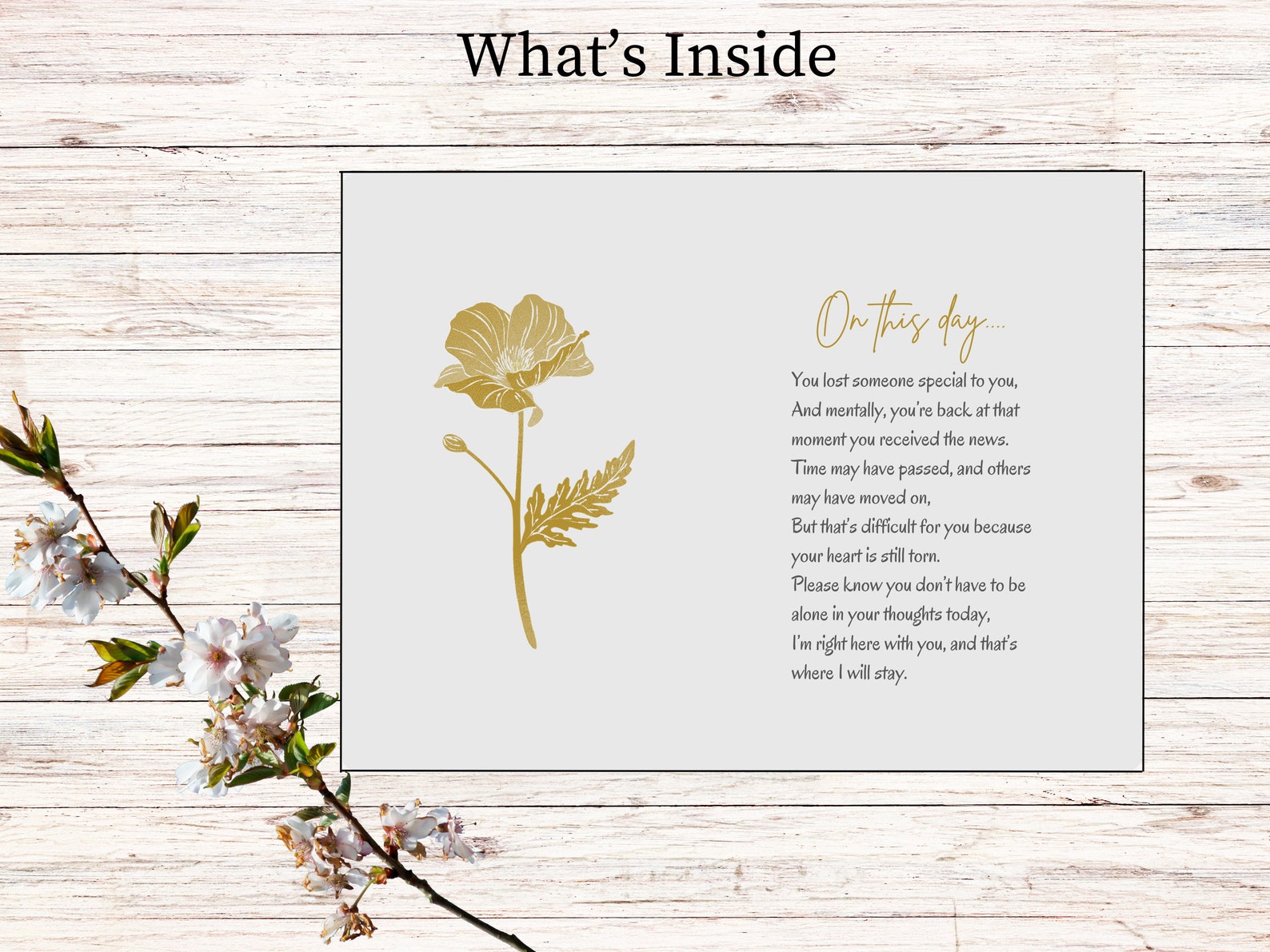 Death Anniversary Card | Anniversary of Loss of Loved One| Sympathy ...