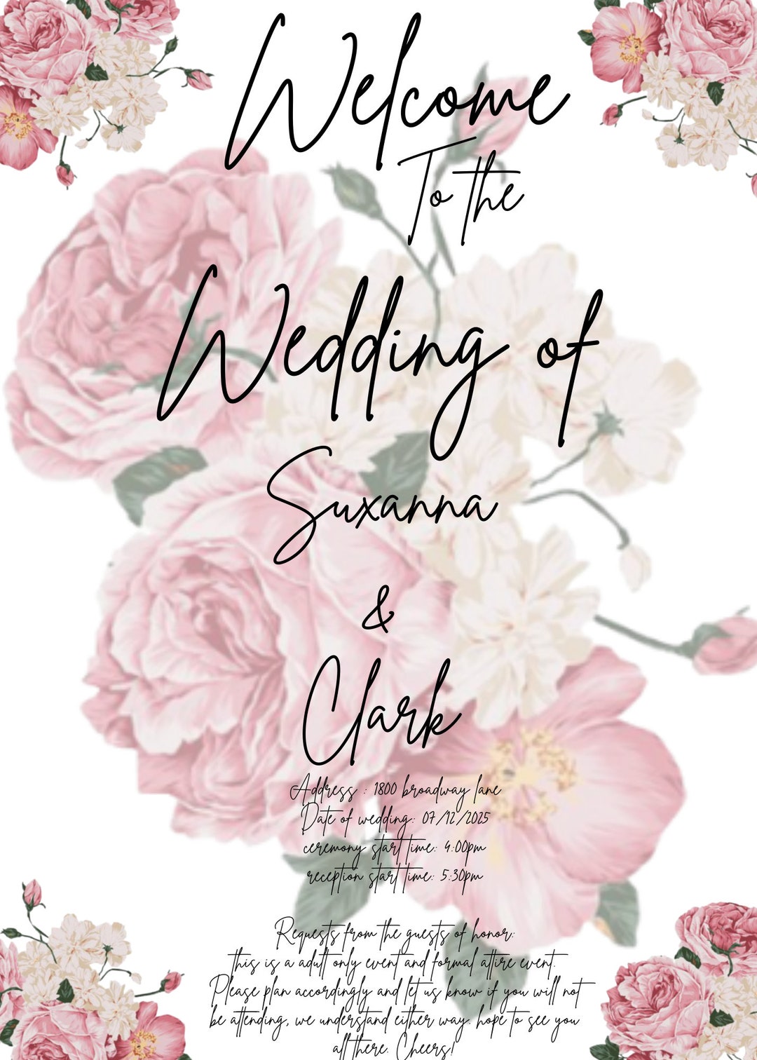 Custom Made Invitation Made and Sent Online for You to Print to Your ...