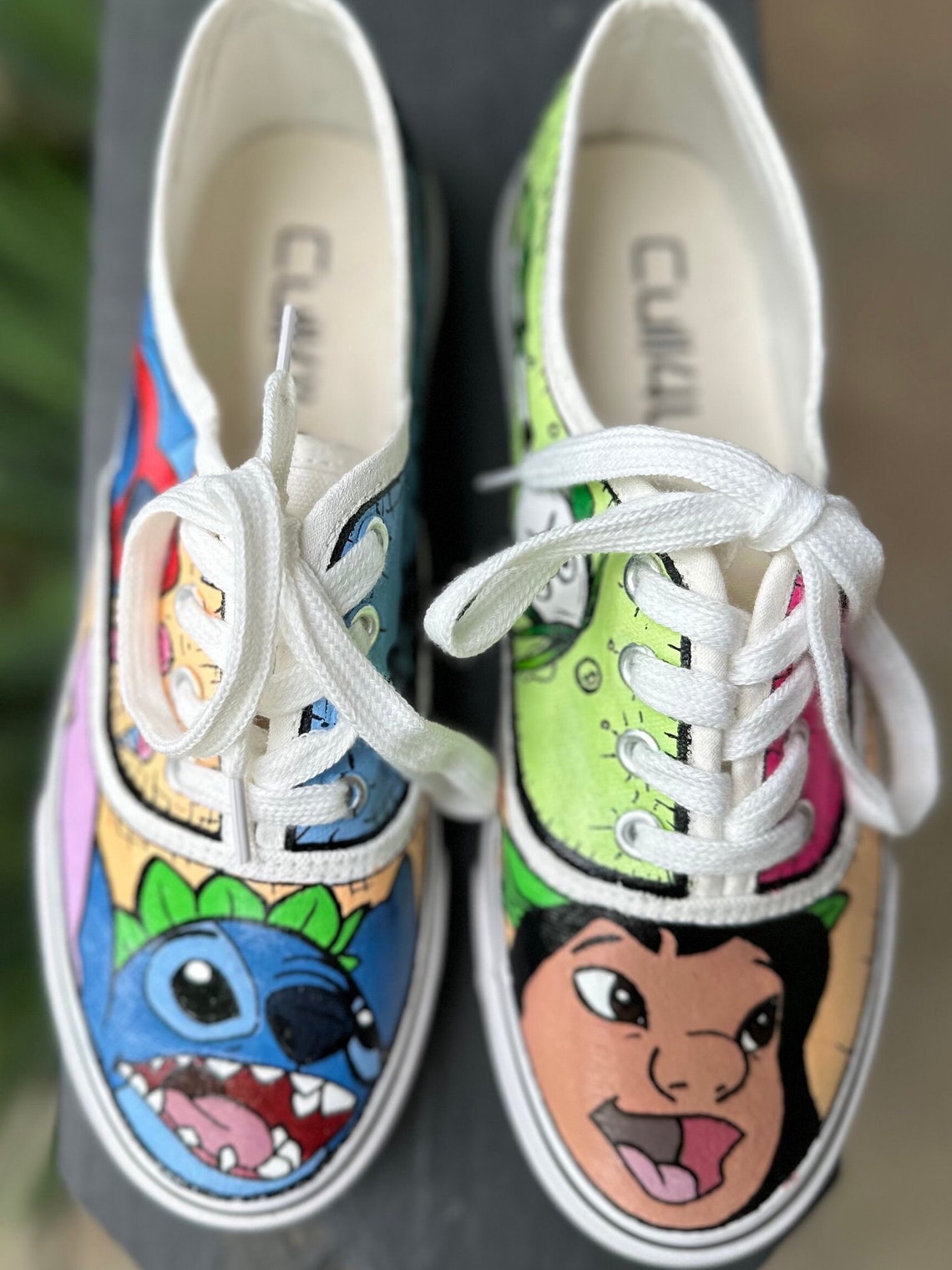 Lilo&stitch Hand Painted Shoes - Etsy