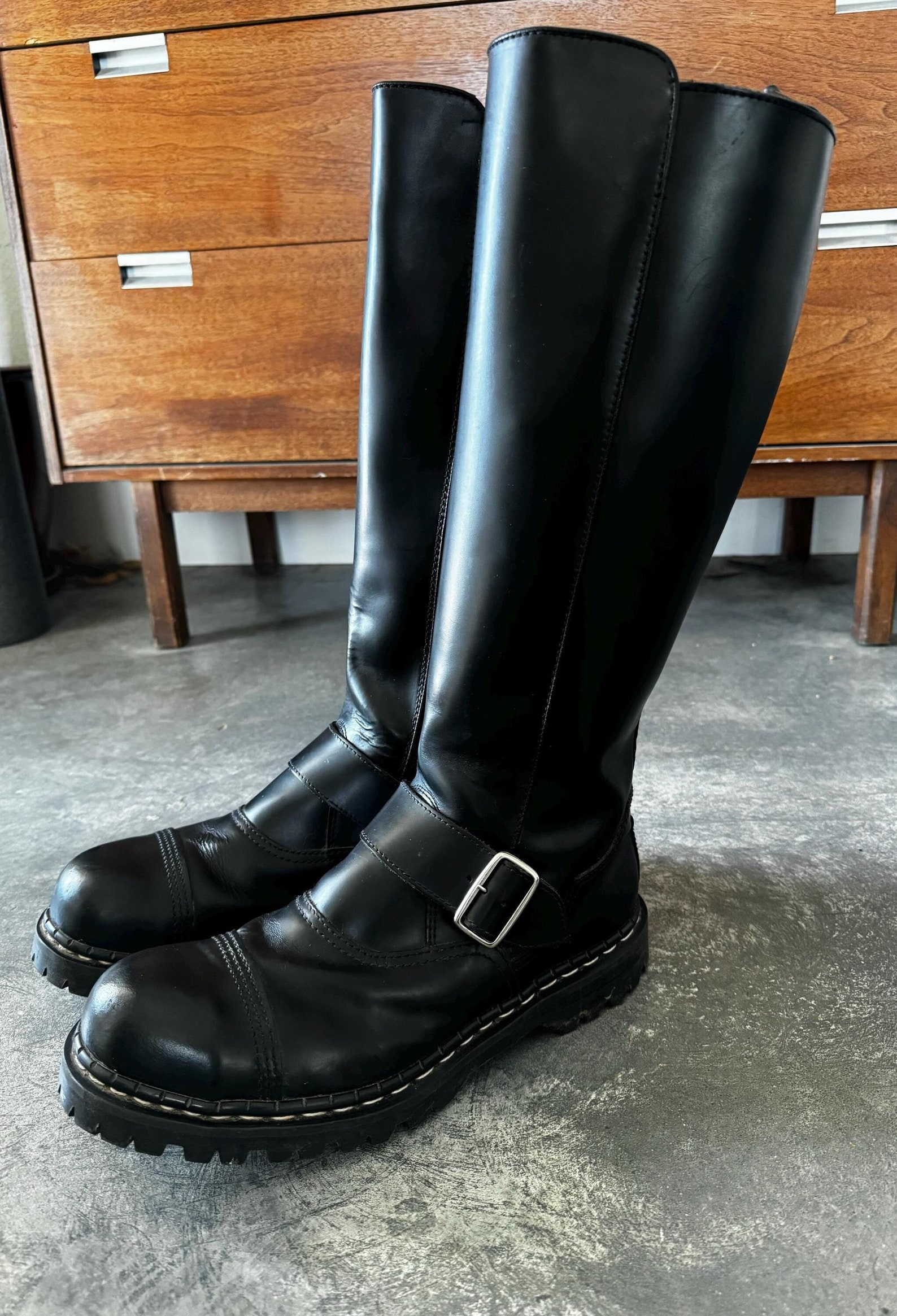 90s/y2k Gripfast Steel Toe Buckle Engineer Boots *made in England* RARE ...