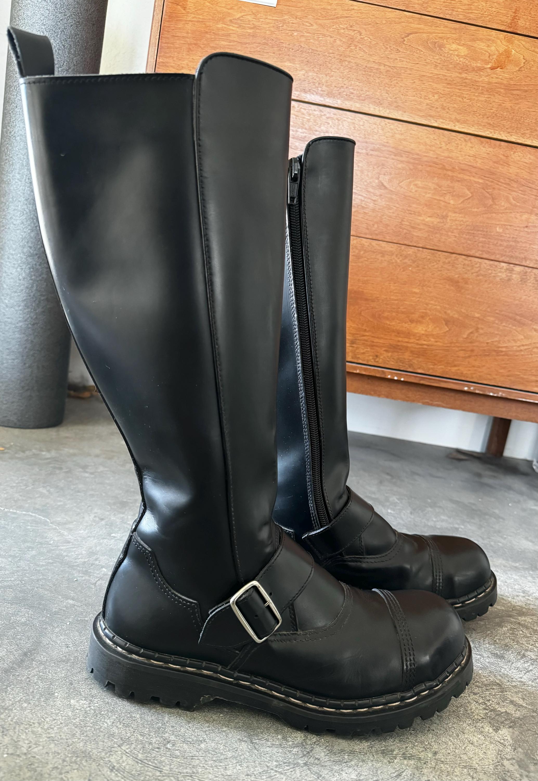 90s/y2k Gripfast Steel Toe Buckle Engineer Boots *made in England* RARE ...