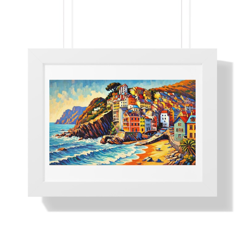 Vibrant Coastal Townscape Painting: Mazatlán Memories Wall Art - Etsy