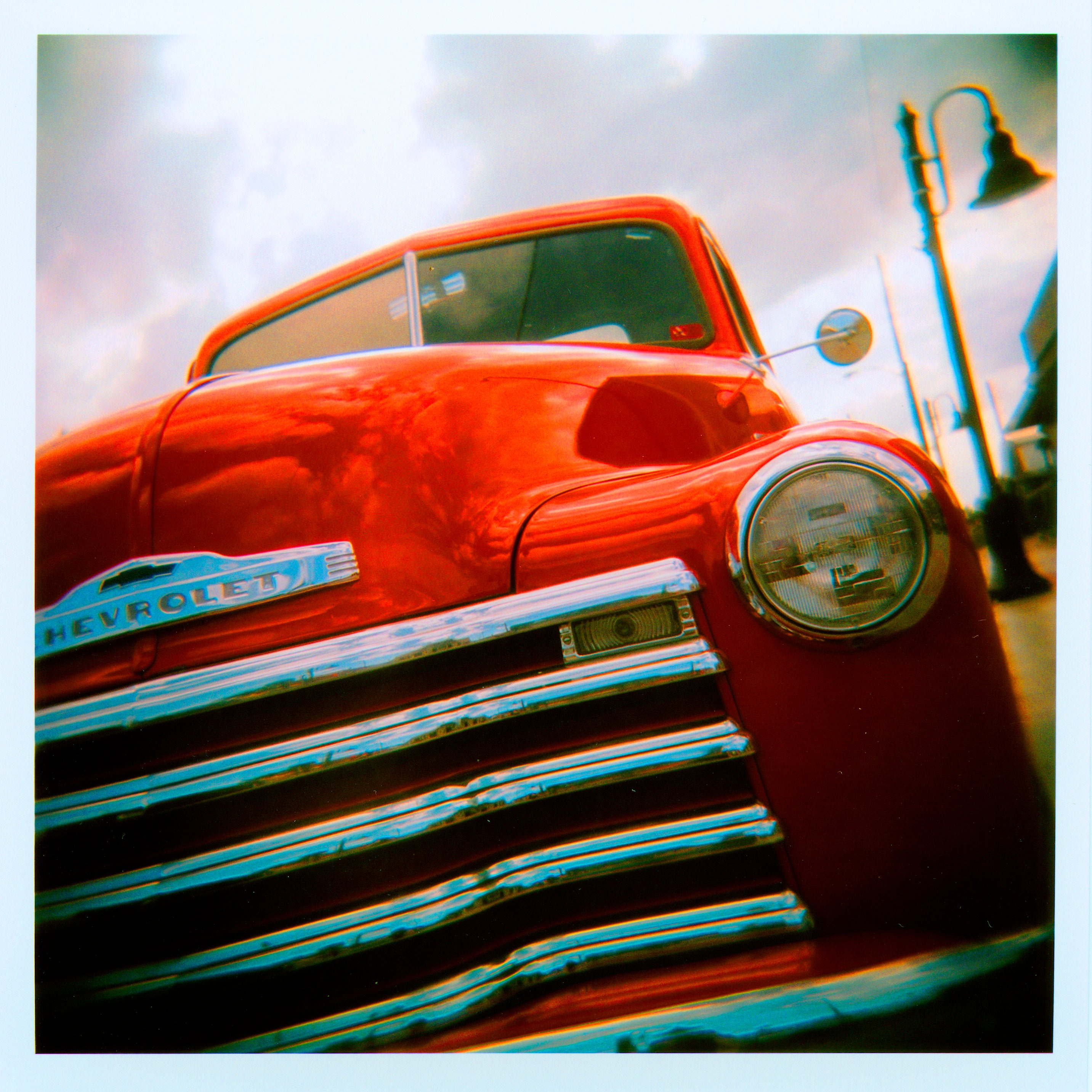 Lomography Vintage Retro Photo of Classic Chevy Truck - Photograph for ...