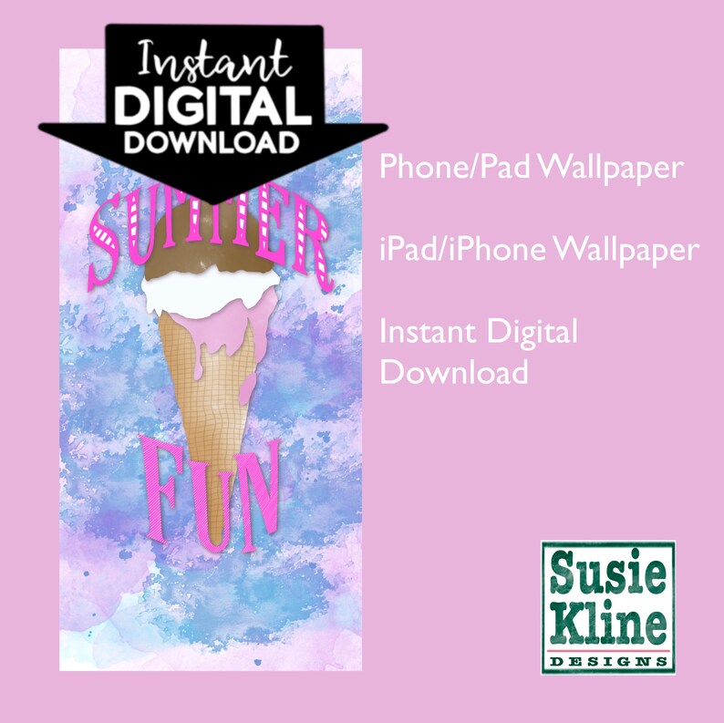 Summer Fun Phone/tablet Wallpaper INSTANT Download - Etsy