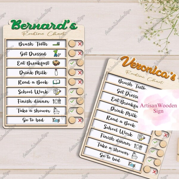 Toddler Routine Board - Etsy