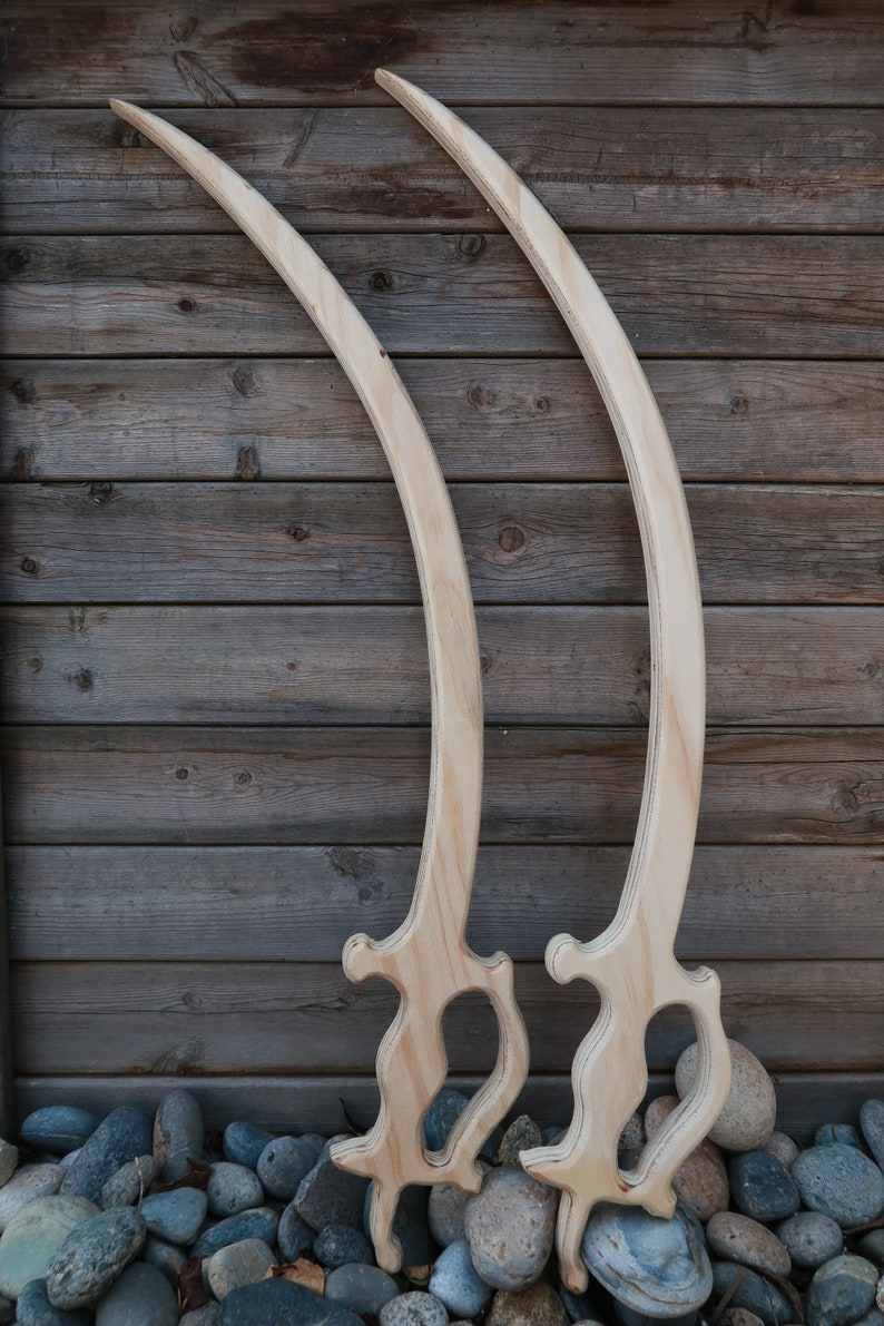 Handmade Wooden Sword Sikh Shastar Kirpan Khanda Katar Individuals or ...