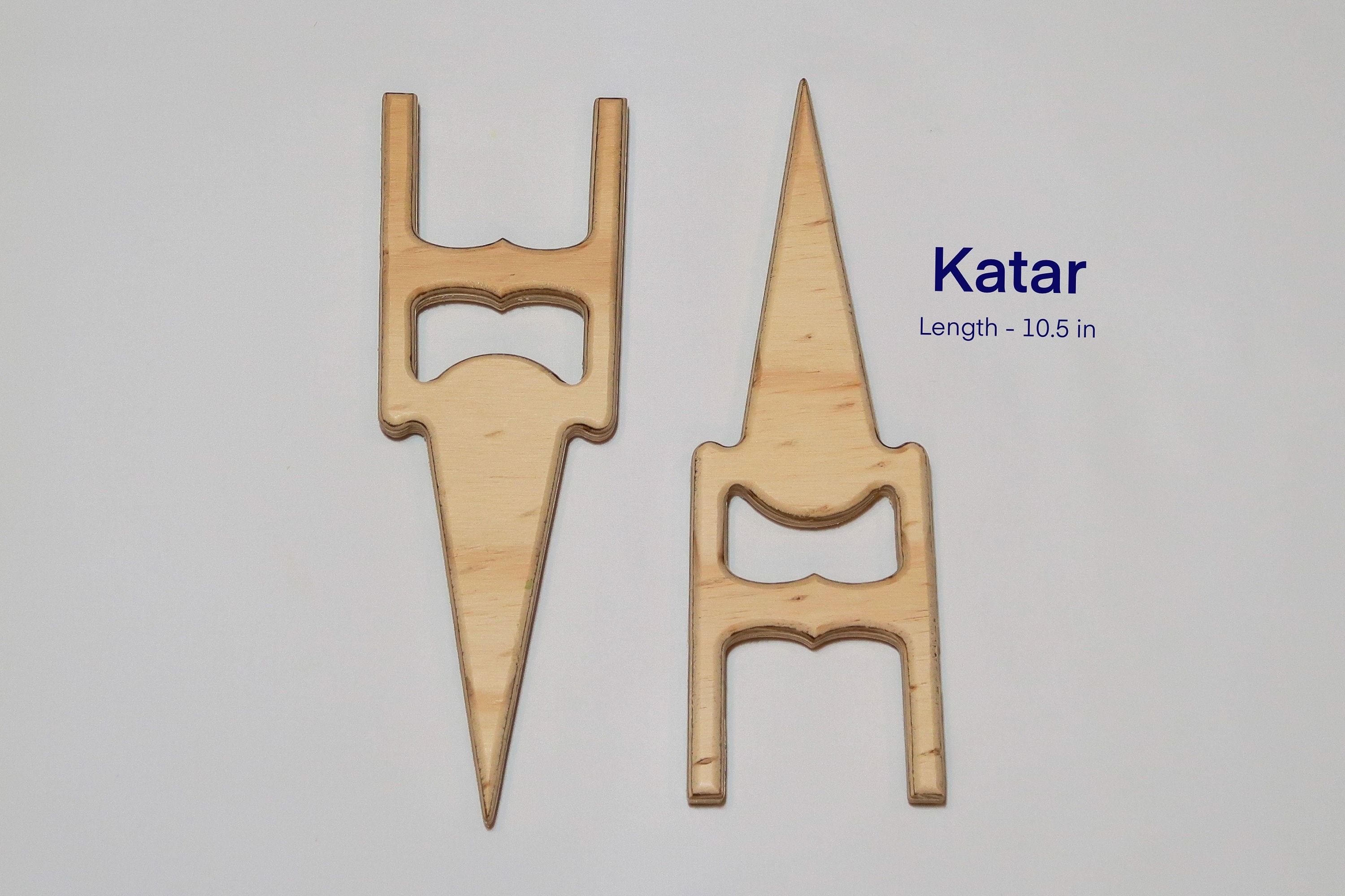 Handmade Wooden Sword Sikh Shastar Kirpan Khanda Katar Individuals or ...