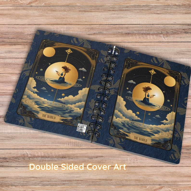 The World - Major Arcana #21- Tarot Card Blank Journal - Daily ...