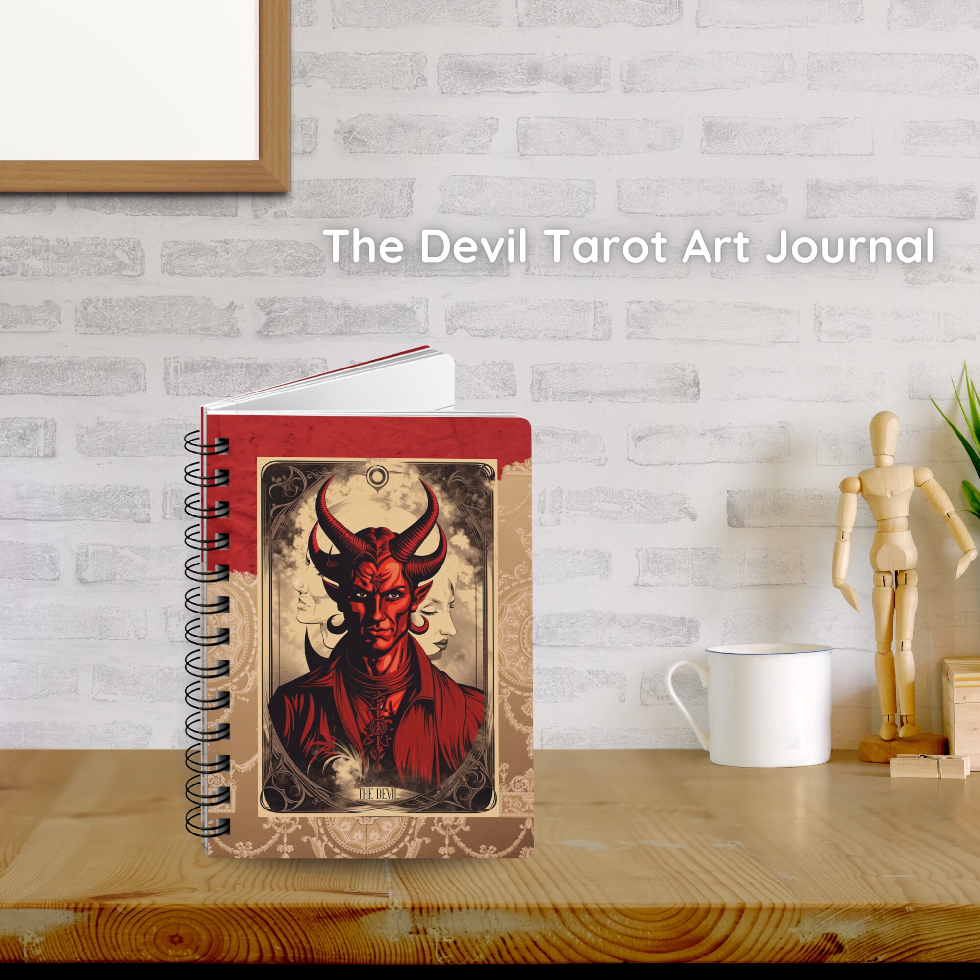 The Devil- Major Arcana #15- Tarot Card Blank Journal - Daily ...