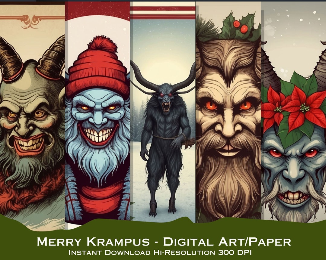 Merry Krampus! - Whimiscal Krampus - Xmas Krampus - Krampusnacht - Holiday Traditions - Dark ...