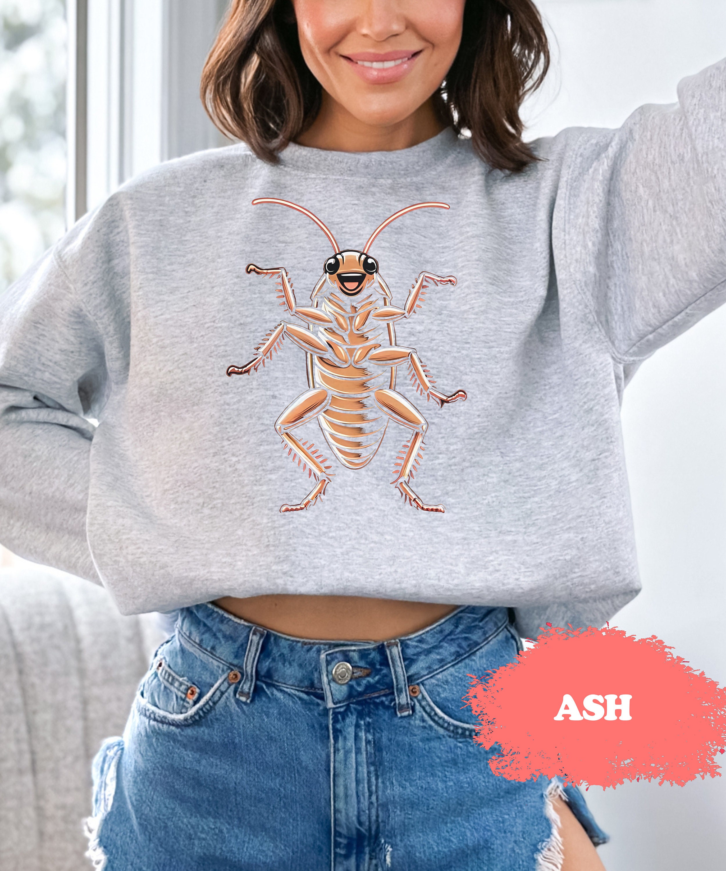 Quirky Sweatshirt, Nature Inspired Clothing, Graphic Bug Sweatshirt ...