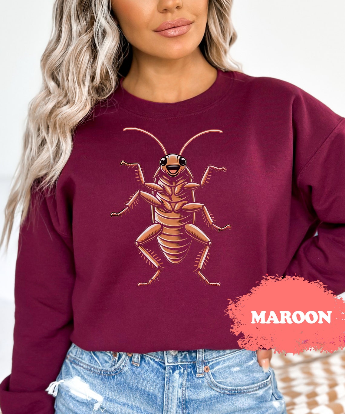 Quirky Sweatshirt, Nature Inspired Clothing, Graphic Bug Sweatshirt ...