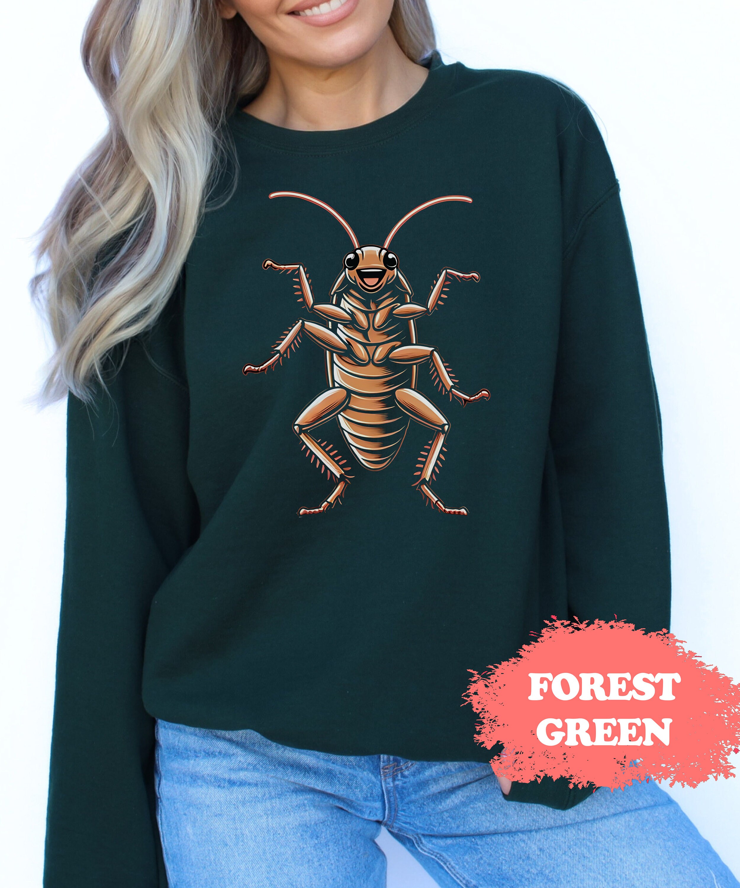 Quirky Sweatshirt, Nature Inspired Clothing, Graphic Bug Sweatshirt ...