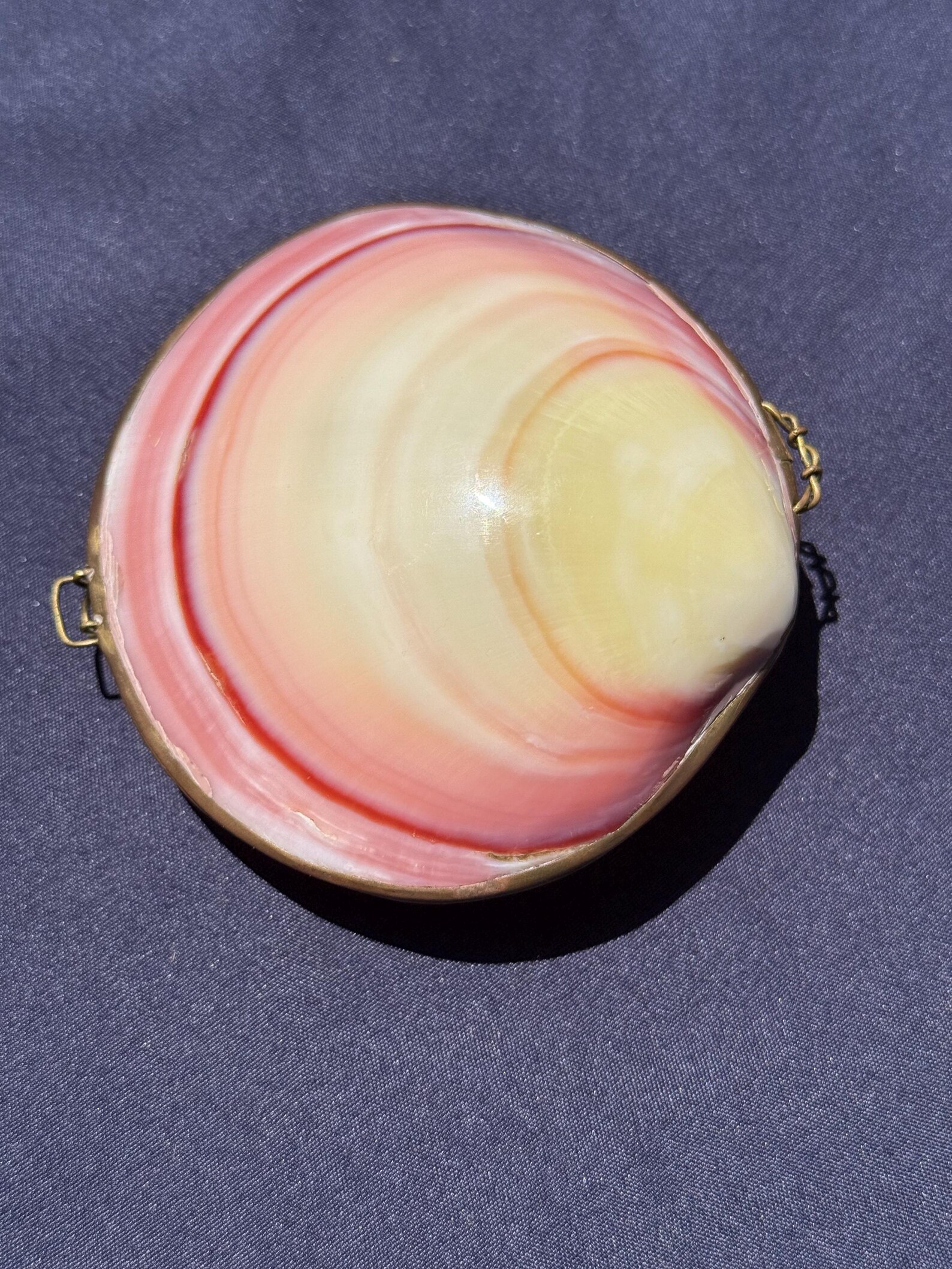 Vintage Clamshell Trinket Box Pill Box - Etsy