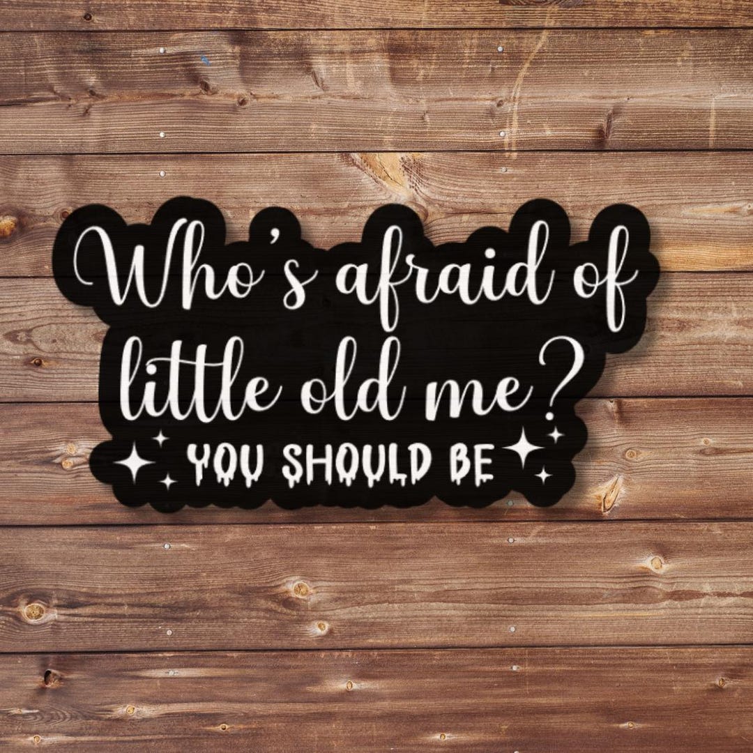 Taylor Swift Who's Afraid of Little Old Me Sticker, Laptop Sticker ...