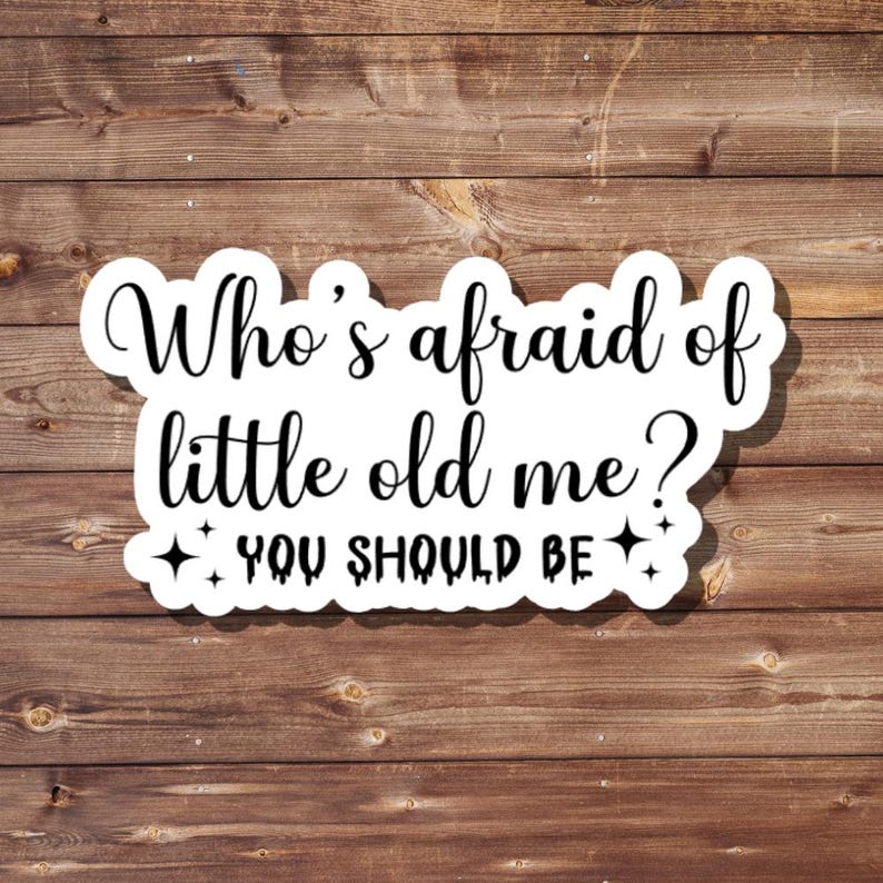Taylor Swift Who's Afraid of Little Old Me Sticker, Laptop Sticker ...