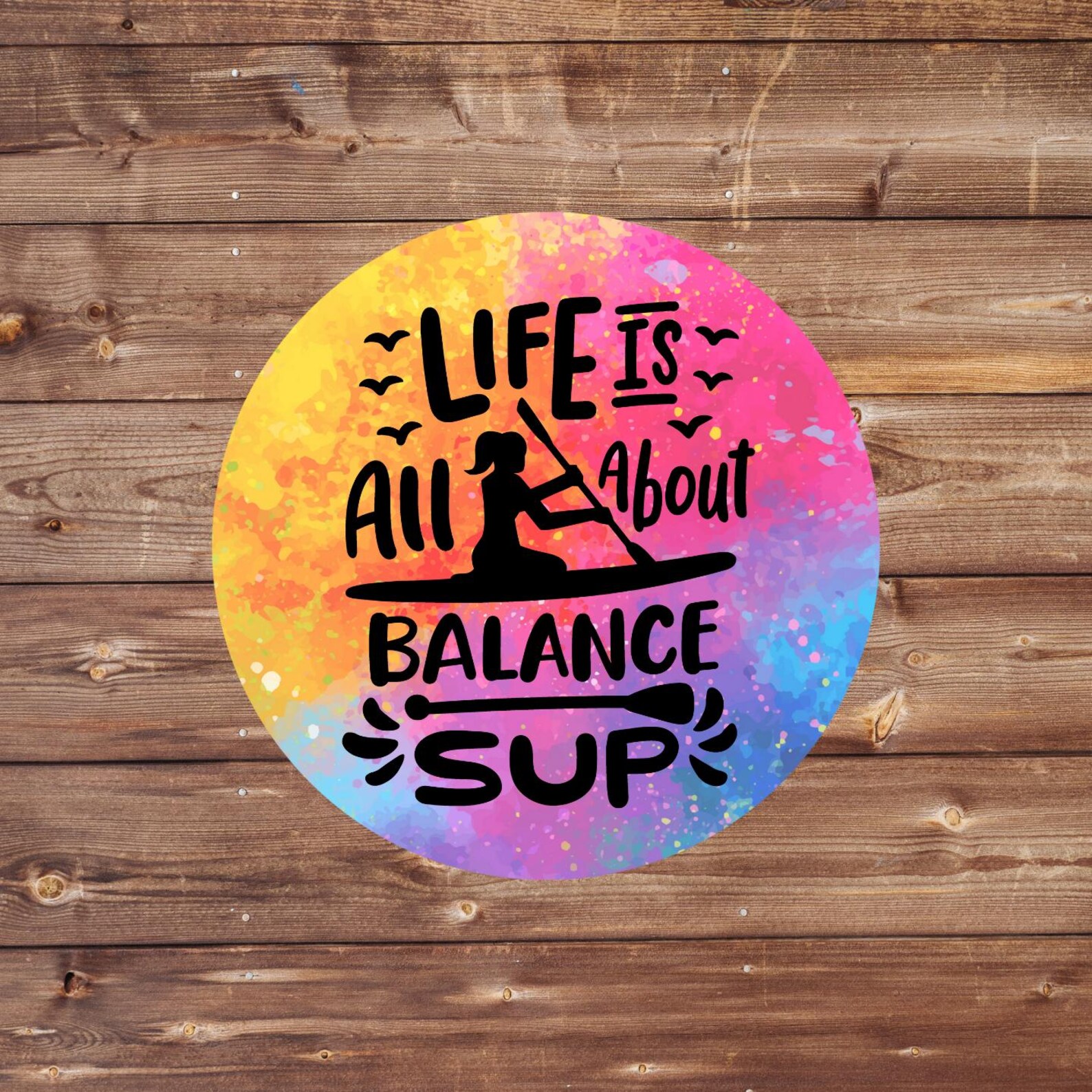 Stand up Paddle Board Sticker, SUP Sticker, Laptop Sticker, Water ...