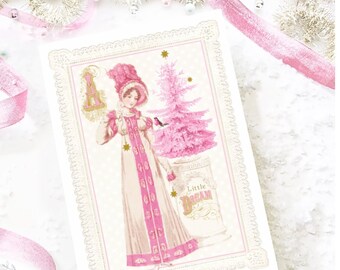 Printable Christmas Card Sugar Plum Fairy Printable Holiday | Etsy
