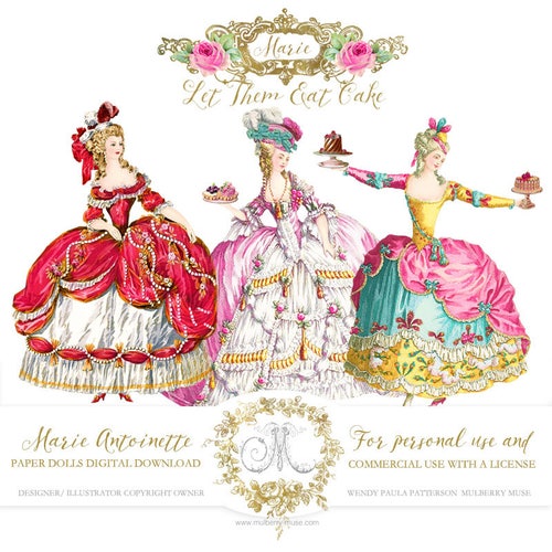 Marie Antoinette Printable Digital Download for Cards - Etsy