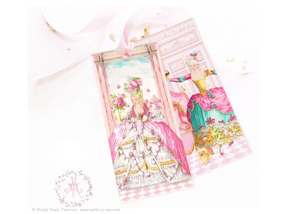 Marie Antoinette Bookmarks Gift Tags Petite Trianon - Etsy