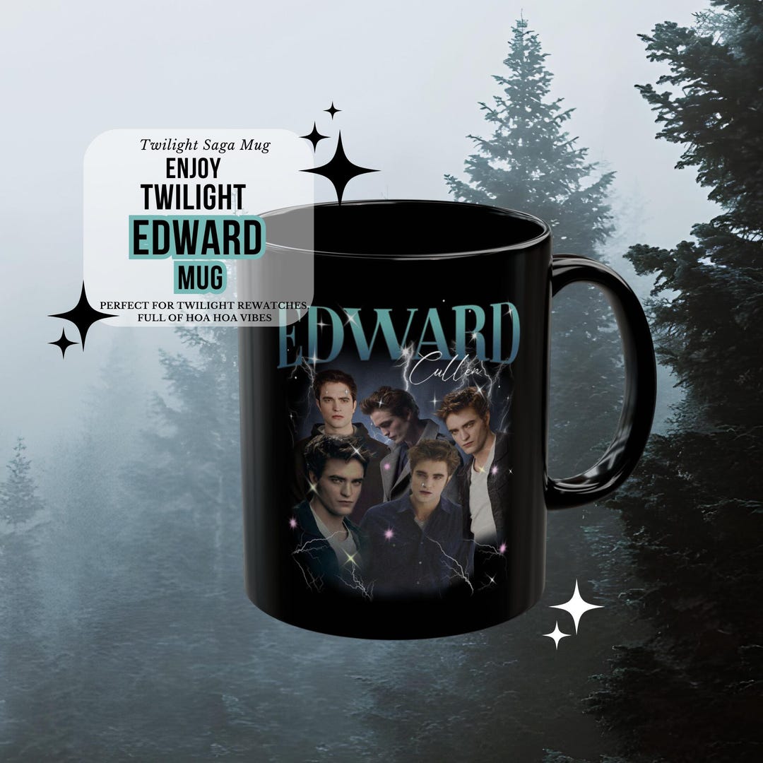 Edward Cullen Twilight Mug, Vampire Heartthrob Coffee Cup, Robert ...