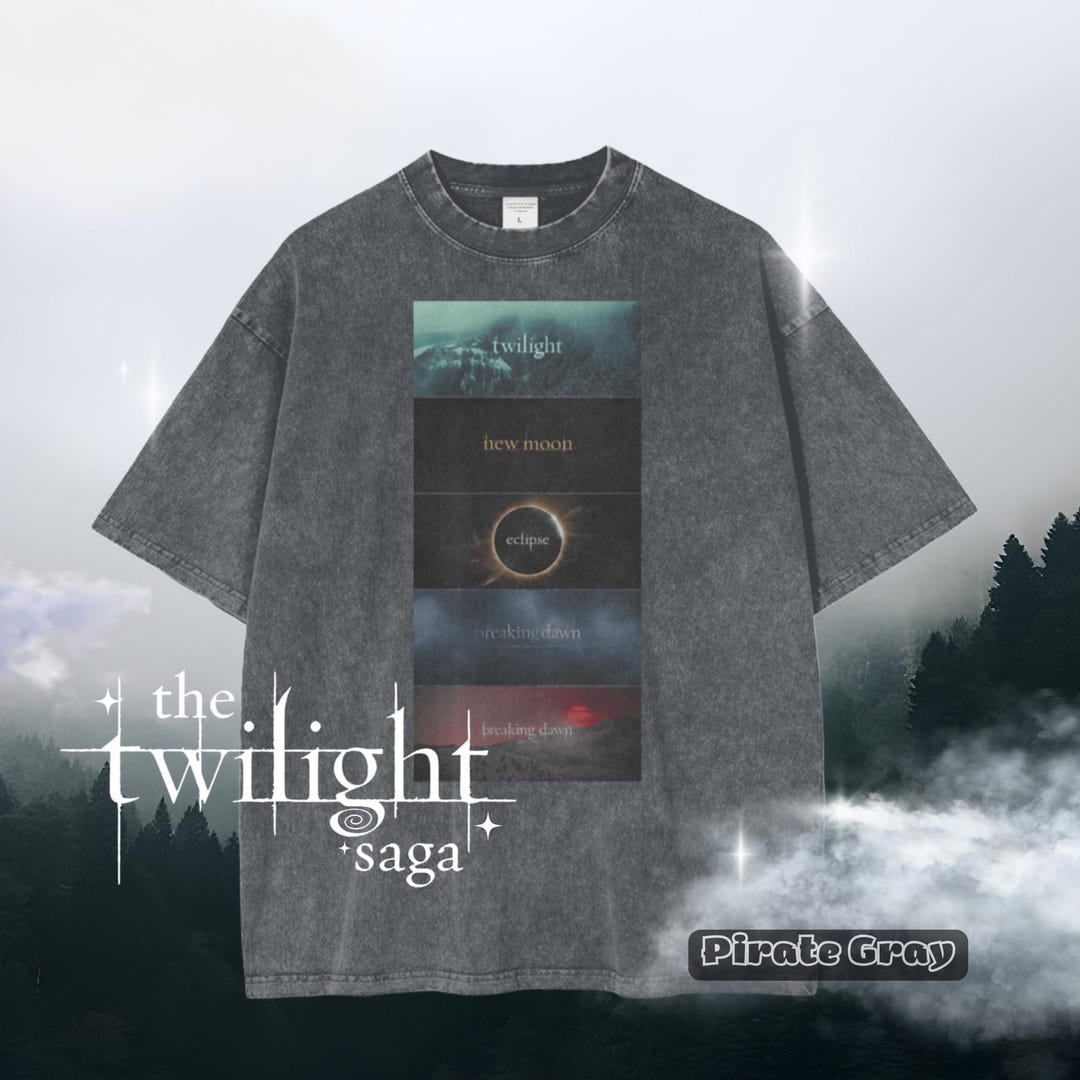Twilight Saga Movie Poster T-shirt – Vintage 2000s Oversized Tee ...