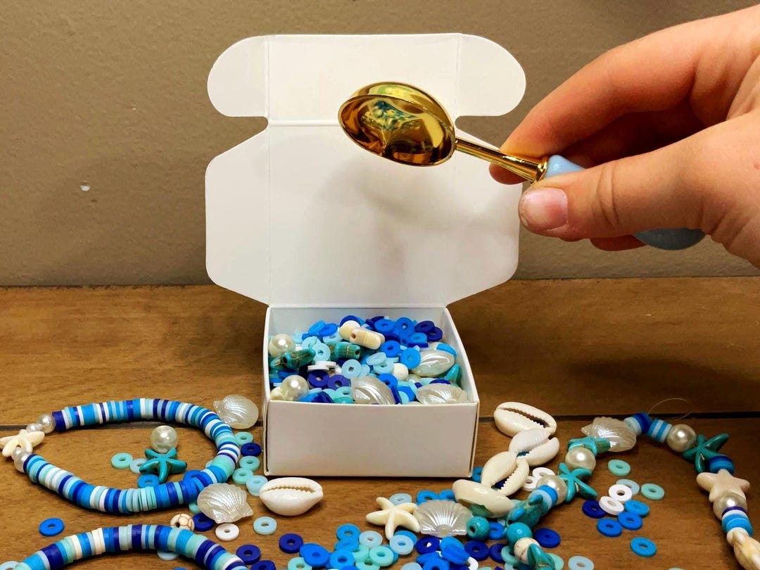 Beach Bead Confetti Kit: Ocean Charms, Pearls & Clay Beads - Etsy