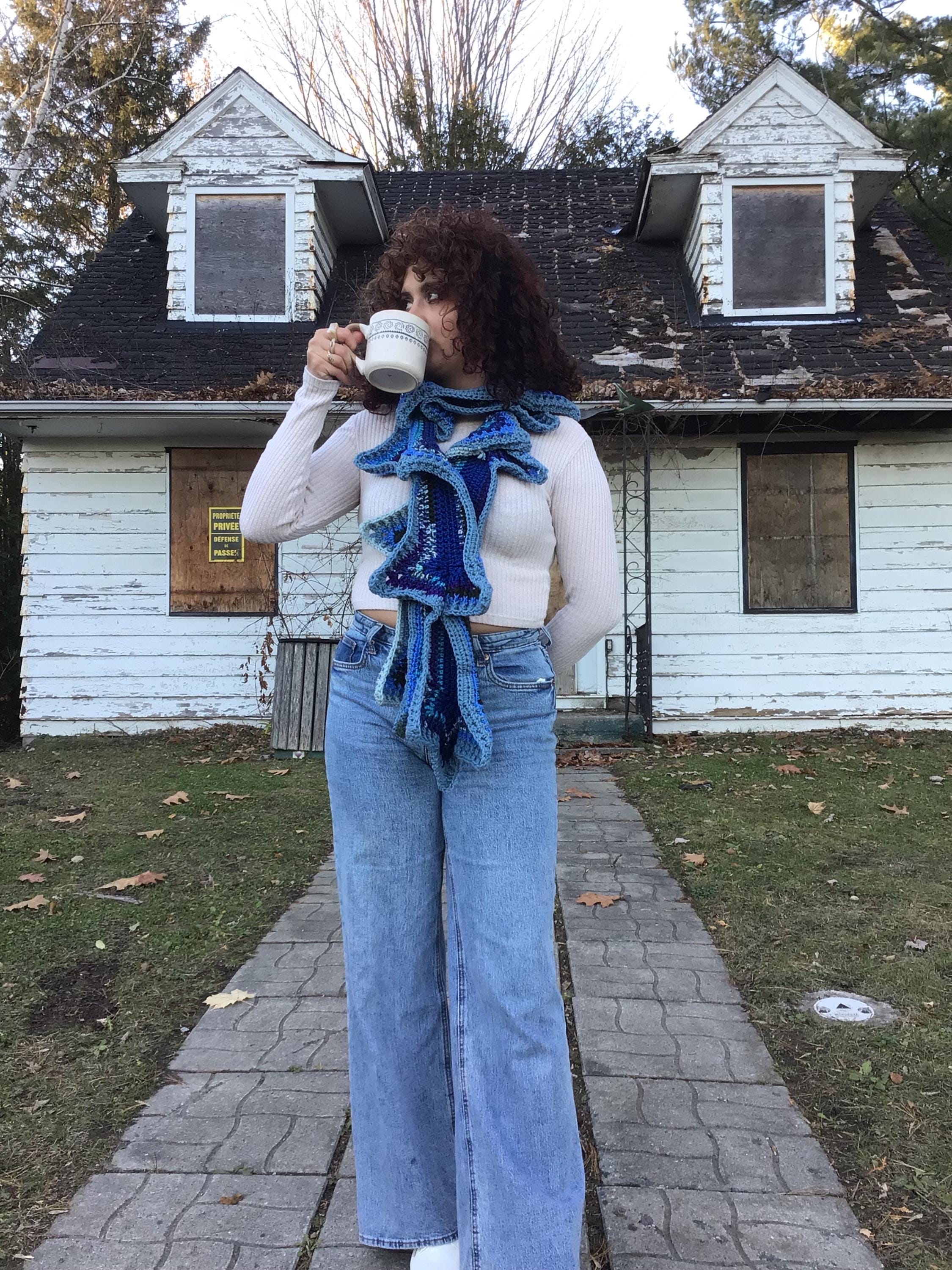 CROCHET STARF SCARF Pattern/ Crochet Scarf Pattern / Crochet Different ...