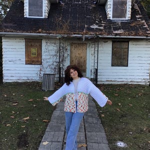 Crochet Darwin Bog Jacket Pattern S/M/XL/2XL/3XL/4XL / Crochet Cardigan ...