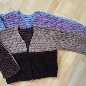 Crochet P-BOG Jacket Pattern XS/S/M/L/XL/2XL/3XL/4XL/ Bog Jacket ...