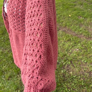 Crochet Floral Kiss BOG Cardigan Pattern, S-5XL (PDF Pattern) - Etsy