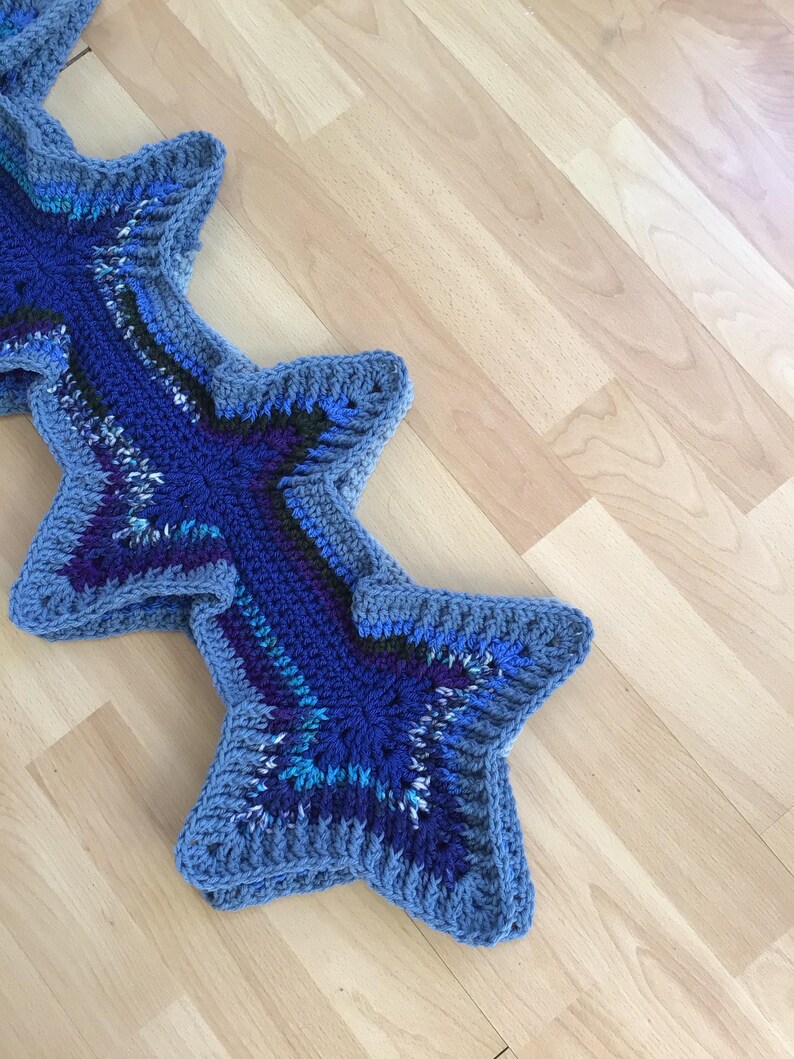 CROCHET STARF SCARF Pattern/ Crochet Scarf Pattern / Crochet Different ...