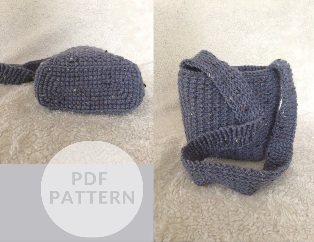 Pattern/ Navy Crochet Bag Pattern/ Easy Crossbody Bag Pattern/ Midi ...