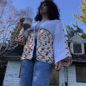 Crochet Darwin Bog Jacket Pattern S/M/XL/2XL/3XL/4XL / Crochet Cardigan ...