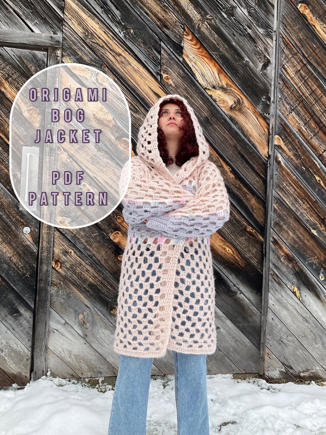 Crochet Origami Bog Jacket XS-6XL PDF Pattern / Crochet Jacket With ...