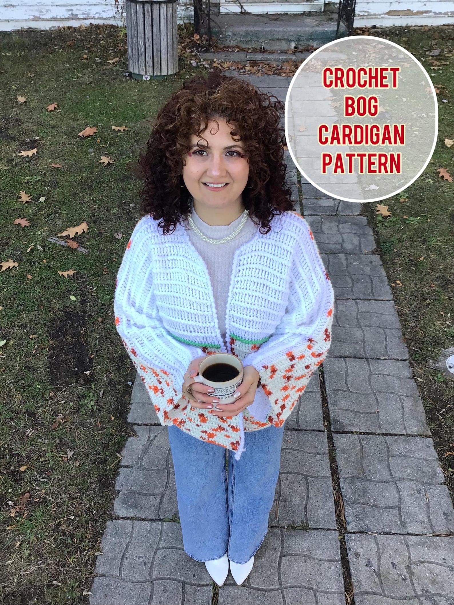 Crochet Darwin Bog Jacket Pattern S/M/XL/2XL/3XL/4XL / Crochet Cardigan ...