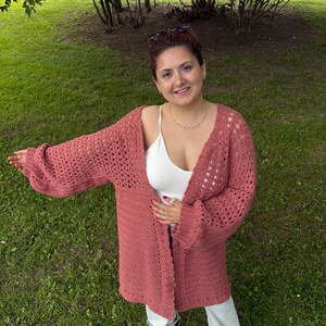 Crochet Floral Kiss BOG Cardigan Pattern, S-5XL (PDF Pattern) - Etsy