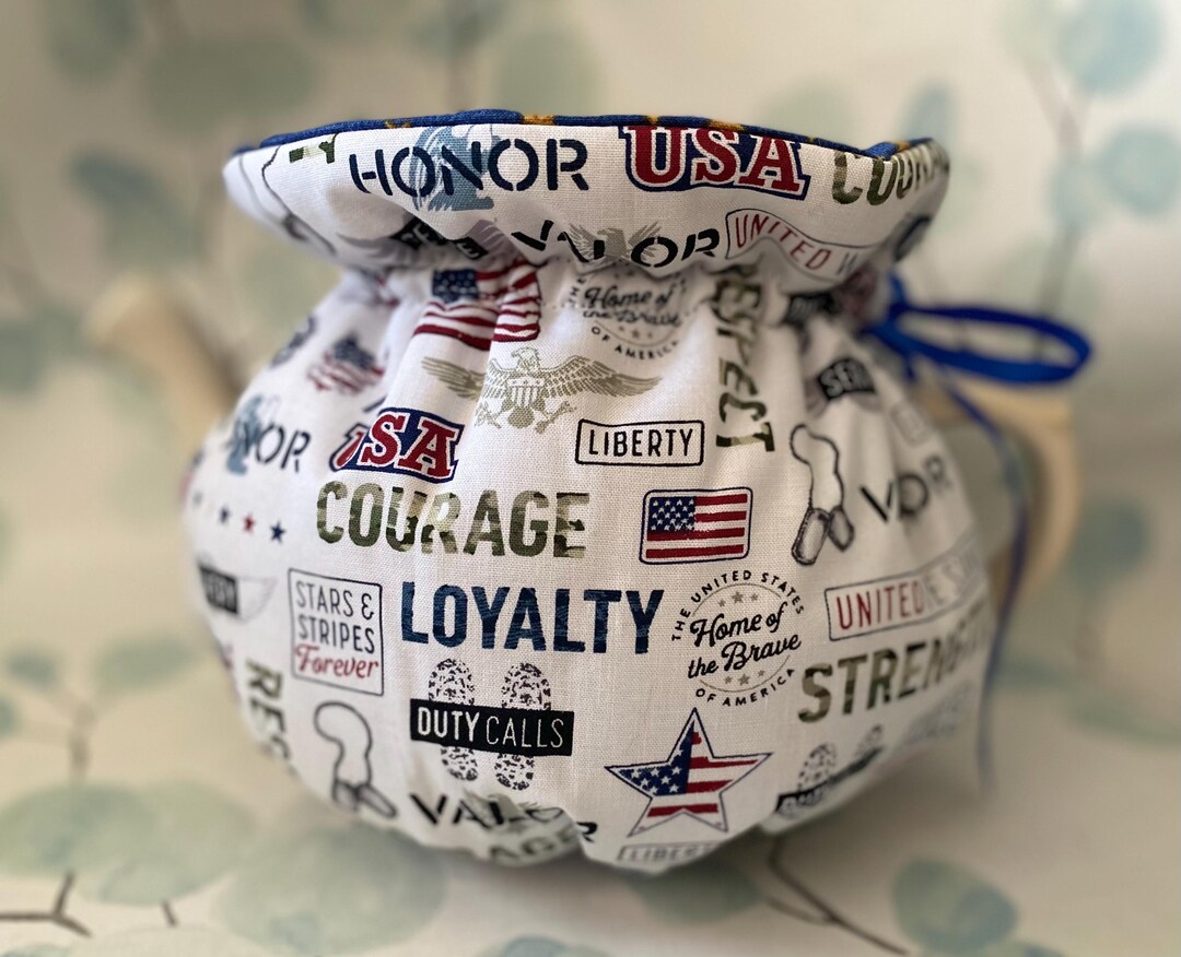 Patriotic Tea Cozy; Insulated Teapot Warmer; Military Themed Teapot ...