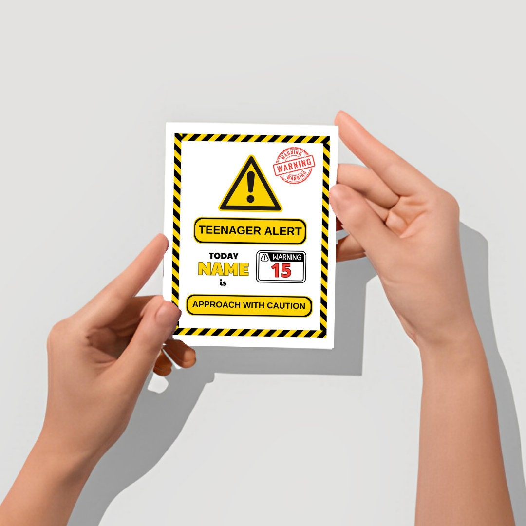 Funny Birthday Card, Personalised Teenager Birthday Cards, Bday Gifts ...