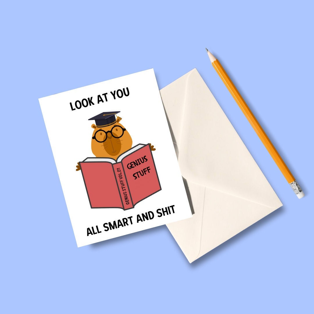 Congratulations on Your Graduation Card, Graduation Card, Capybara ...