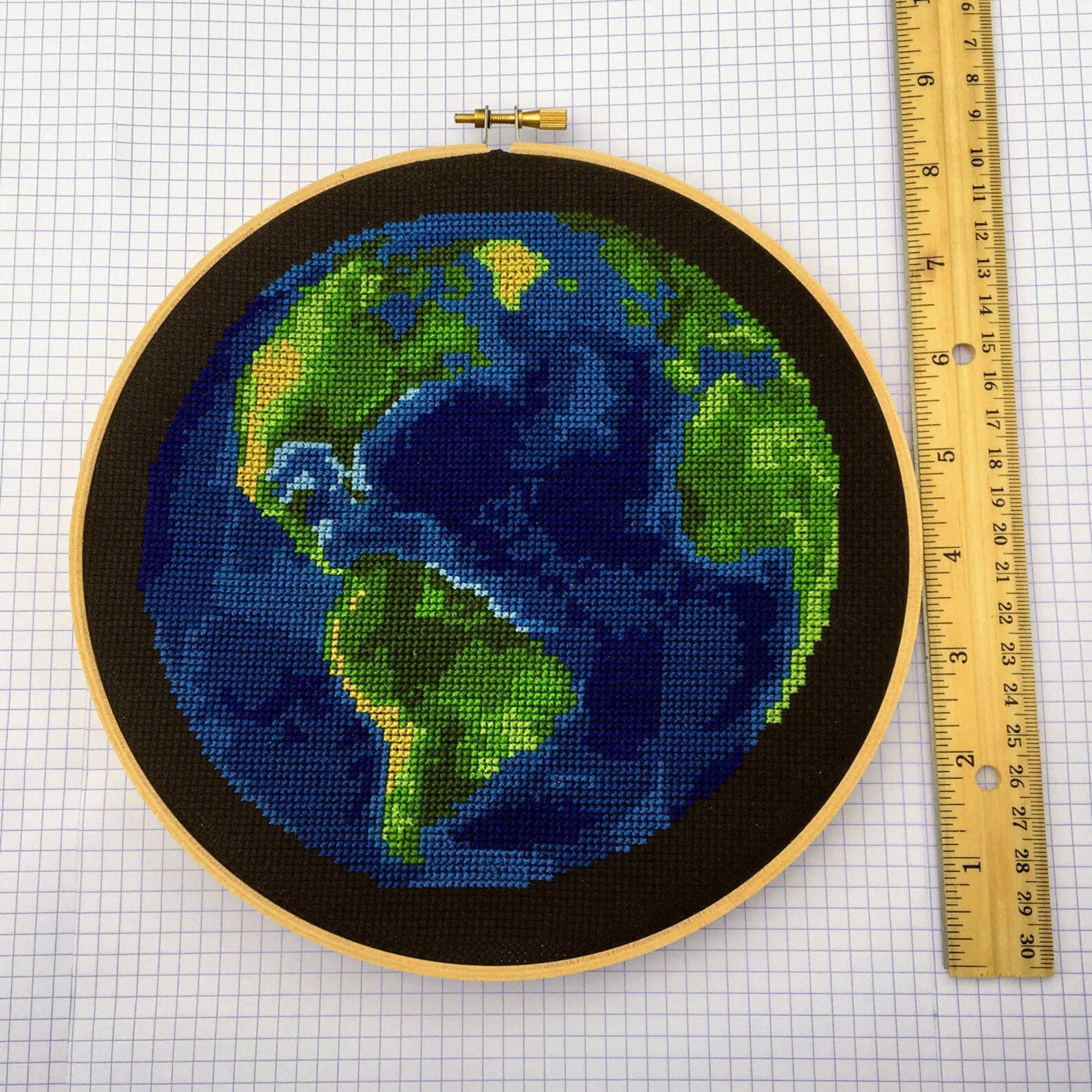 Earth Cross Stitch Pattern Download PDF Counted Cross Stitch - Etsy