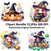 Cute Halloween Clipart Bundle 15 Jpgs Sublimation Instant Download ...