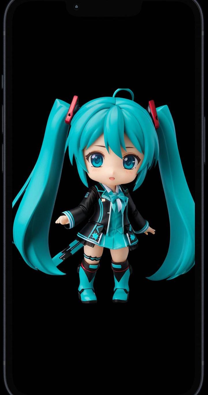 Nendoroid Hatsune Miku Clipart PNG Transparent Background Instant ...
