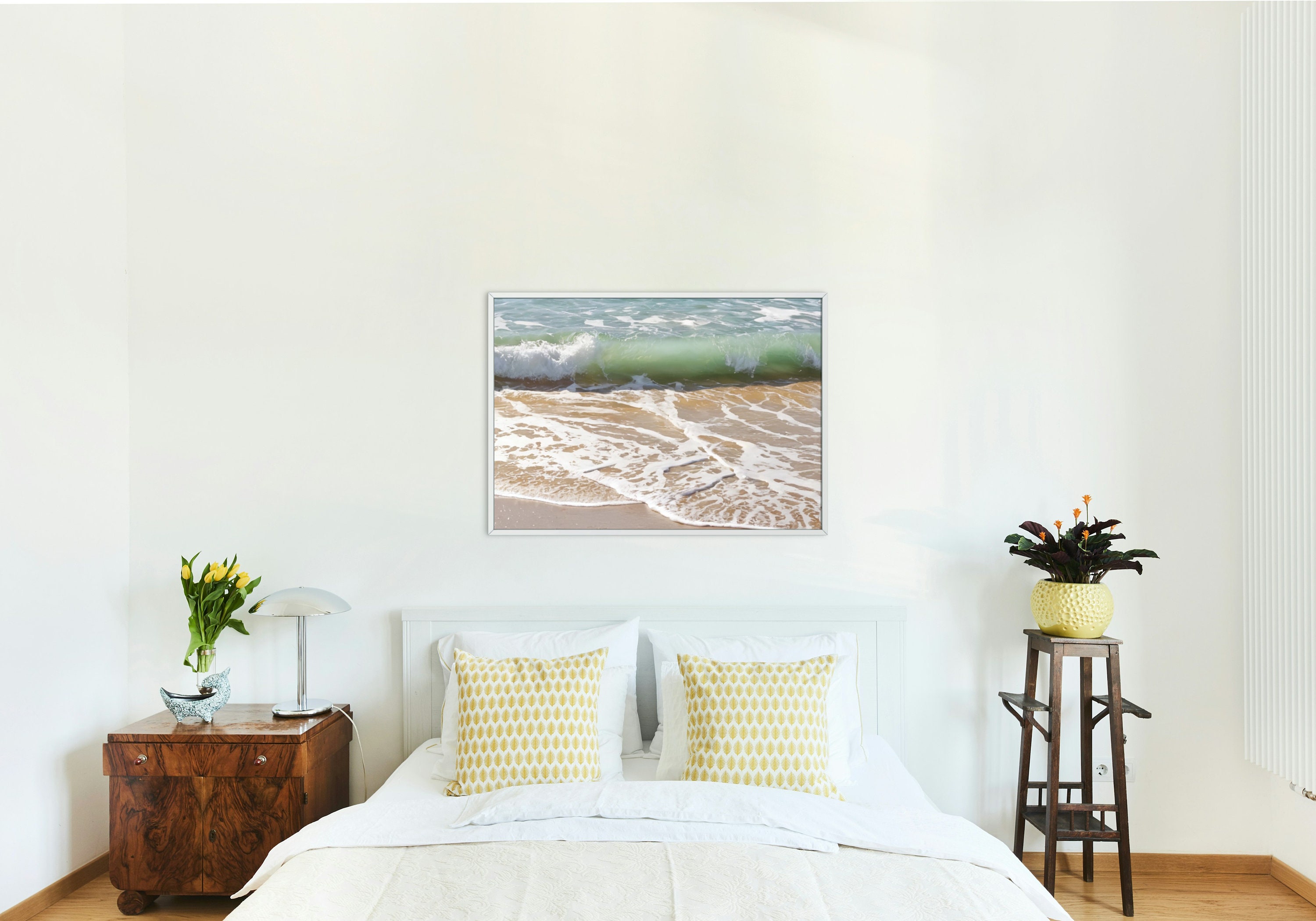 Sea Landscape Pastel Watercolor Instant Download Digital Print Wall Art ...