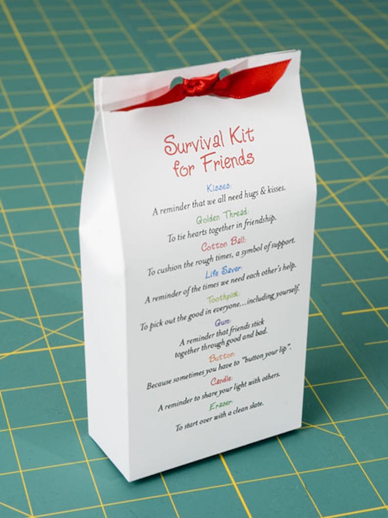 Survival Kit for Friends - Printable PDF - Etsy
