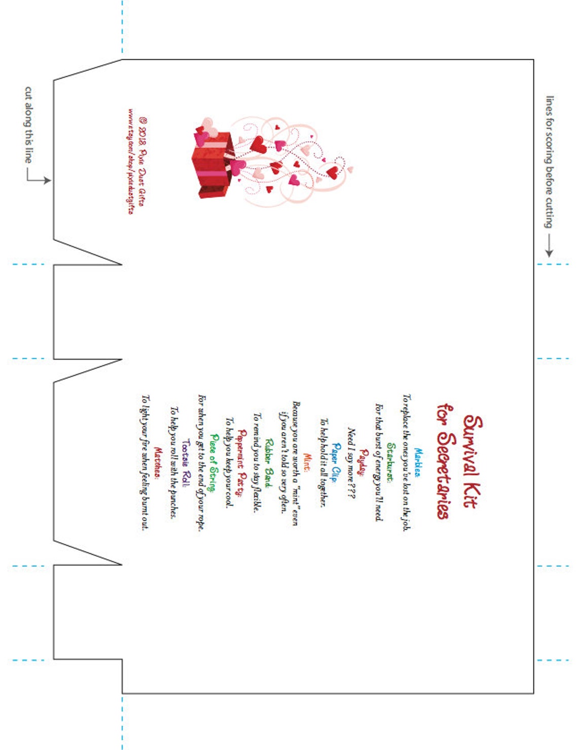 Survival Kit for Secretaries - Printable PDF - Etsy
